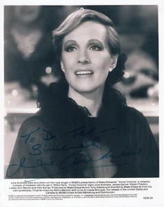Julie Andrews Mary Poppins Autographed Photo-Dr. Ted Croll Collection ...