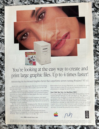 1997 Apple Macintosh Accelerated Graphics Server Print Ad | eBay