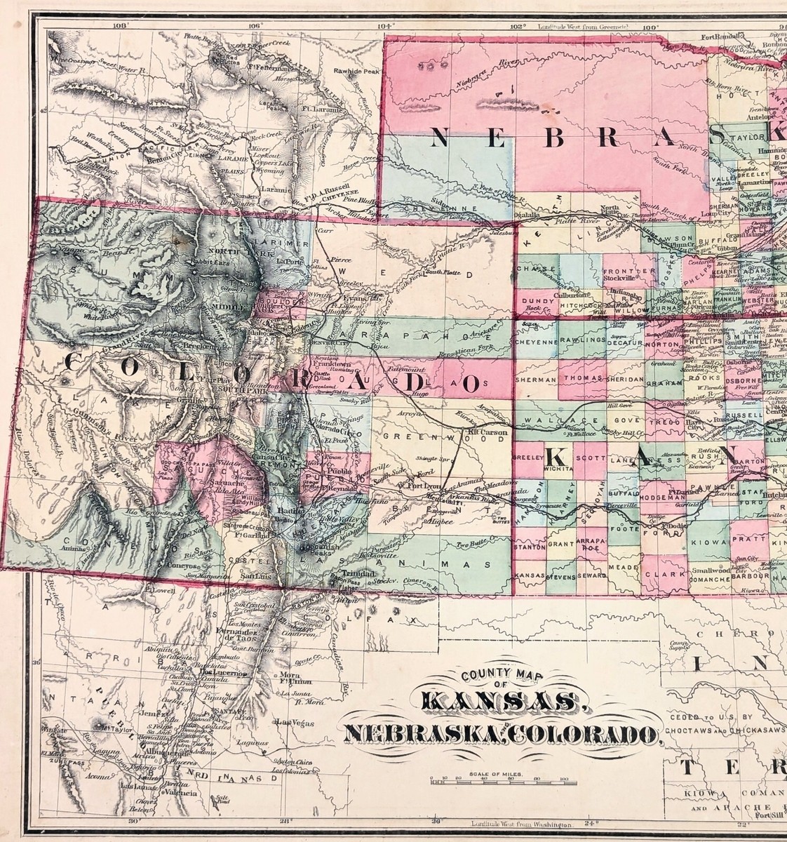 Mapa De La Ciudad Y El Condado De Colorado