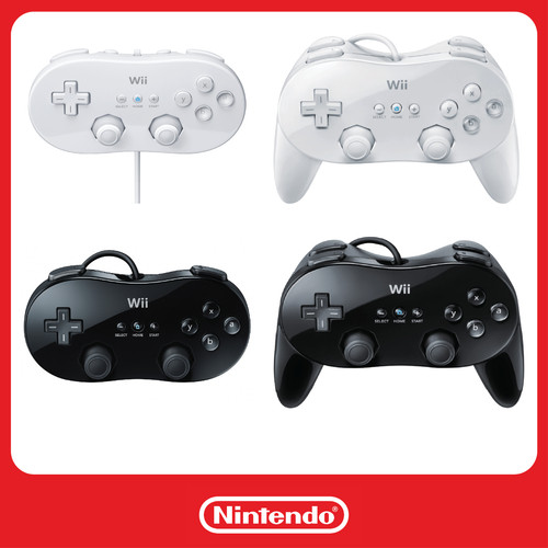 Genuine Nintendo Wii Classic Controller /Classic Controller Pro – White ...