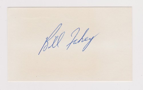 Bill Fahey - Signed 3x5 - Debut 1971 - Senators | eBay