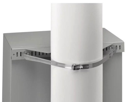 Hoffman CPMK30, ANSI 61 Gray, Mild STL, Pole Mounting Kit 30 Enclosure ...