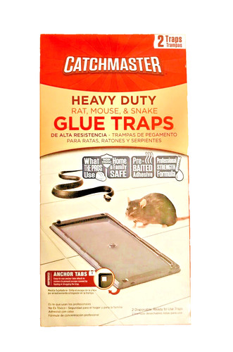 2-Catchmaster 404Sd Heavy Duty Rat, Mouse & Snake Glue Trap, 5-1/4 In W ...