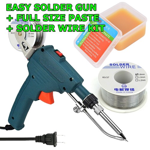 60W/80W Solder Gun Kits Auto Soldering Feed Hand-Held Welding Iron ...