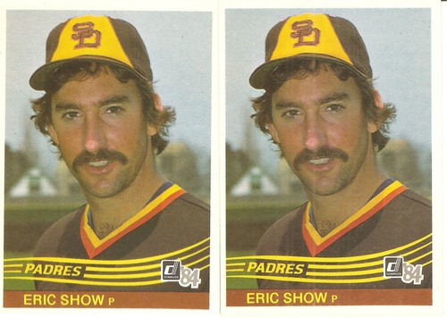 2 CARD 1984 DONRUSS ERIC SHOW BASEBALL CARD LOT #406 | eBay