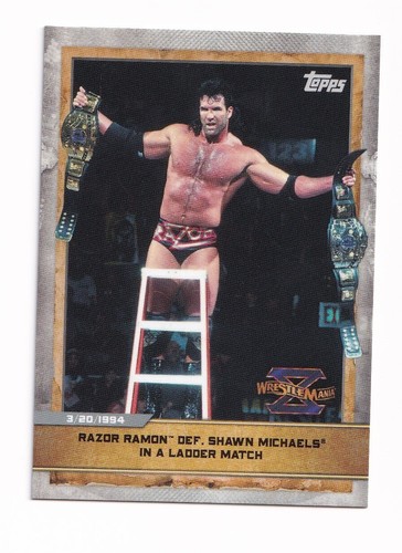 2020 Topps Countdown To Wrestlemania RAZOR RAMON Ladder I-C ...