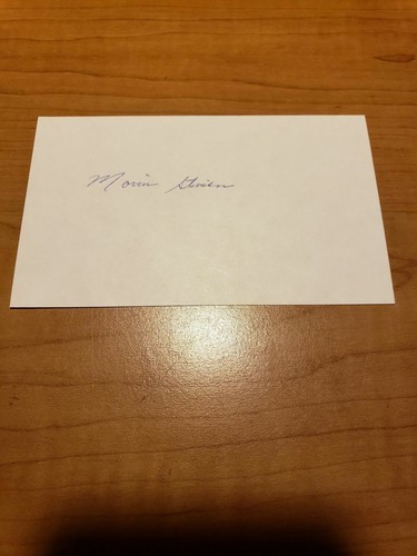 MARVIN STINSON - BOXER - AUTOGRAPH SIGNED - INDEX CARD -AUTHENTIC ...