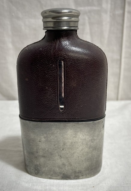 Antique Leather Wrapped Glass Flask Help! | Antiques Board