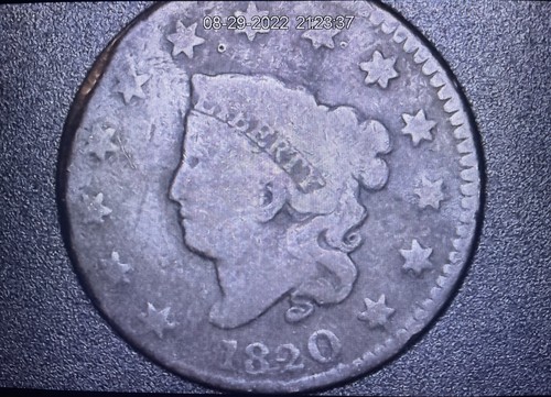1820 Large Cent Coronet Head US One Penny | eBay