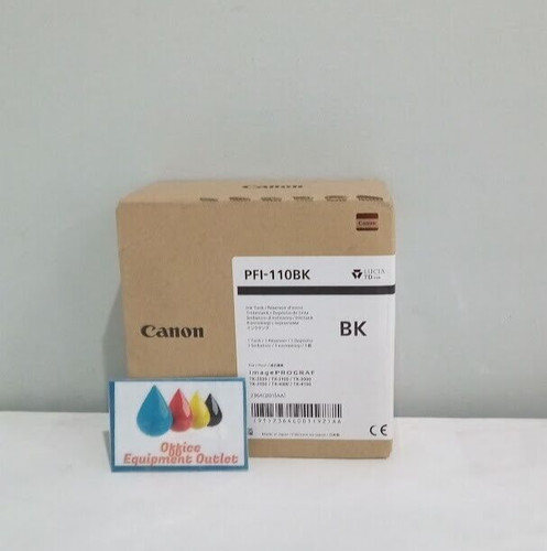 Canon PFI-110BK Black Pigment Ink Tank 160 mL Exp 2025 | eBay