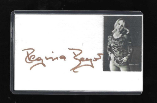 REGINA BEYER German Actress, Movies 3x5 Index Card AUTOGRAPH / SIGNED ...