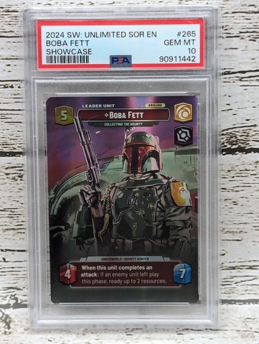 Star Wars Unlimited TCG Boba Fett Showcase #265 PSA 10 - Low Pop! The ...