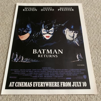 batman returns poster products for sale | eBay