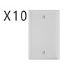 Blank Single Gang 1-Gang Wall Face Plate Outlet Switch Cover Off-White ...