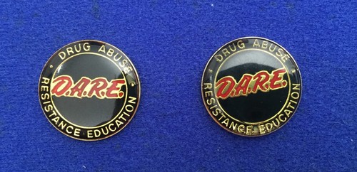 2 Vintage DARE Unit Classic Logo Police Drug Education Law Enforcement ...