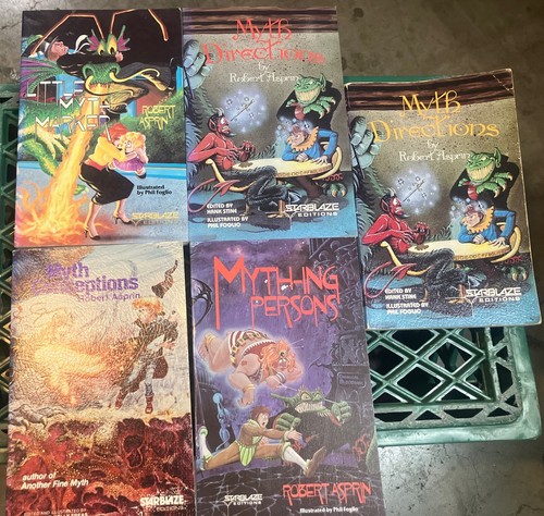 Vintage Robert Asprin Books Myth Lot Of 5 Myth Conceptions Hit | eBay