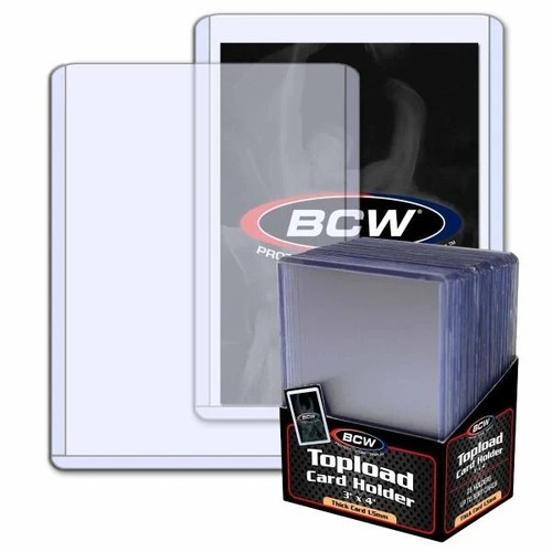 Thick Card 3x4" Toploader Card Holders BCW (25/per pack) (59 Pt ...