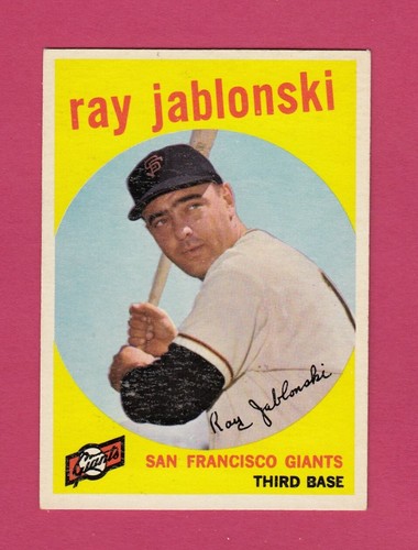 1959 Topps Baseball Card # 342 Ray Jablonski -- Giants (EX) | eBay