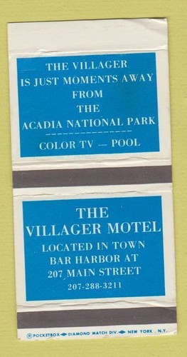 Matchbox - The Villager Motel Bar Harbor ME WEAR | eBay