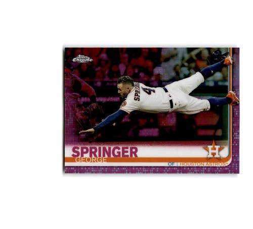 2019 Topps Chrome #42 George Springer Pink Refractor | eBay