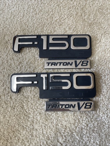 Fits 97-03 Ford Truck F150 XLT Emblems Pair 1997-2003 OEM With Triton ...