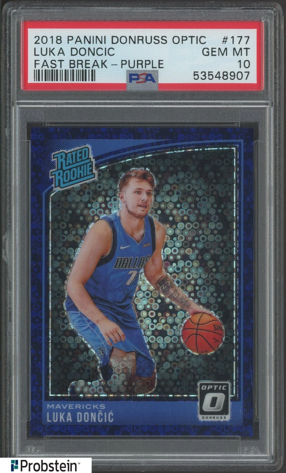 Luka Doncic 2018 Optic #177 Fast Break Purple /95 Price Guide - Sports ...