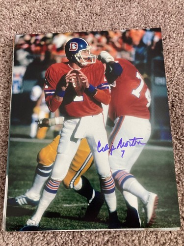 Broncos Craig Morton Signed 8x10 W/COA | eBay