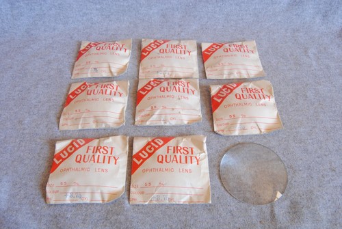 8 first quality vintage eyeglass lens blanks uncut nos 55mm | eBay