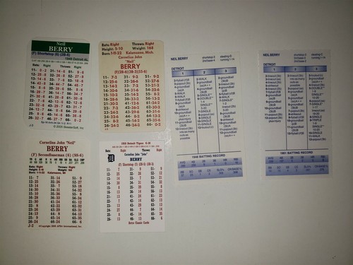 Neil Berry 1948 to 1951 APBA and Strat-O-Matic Card Lot of 6 Cards | eBay