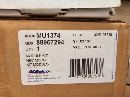 Fuel Pump Module Assembly ACDelco MU1374 Cavalier Malibu Alero Grand-am ...