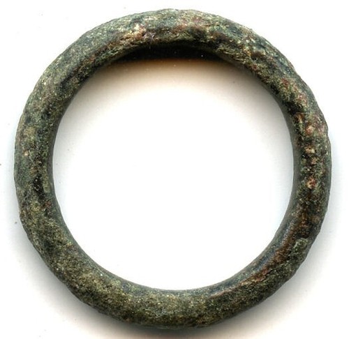 Authentic (22 mm, 3.69 g.) bronze Ancient Celtic ring money, 800-500 BC ...