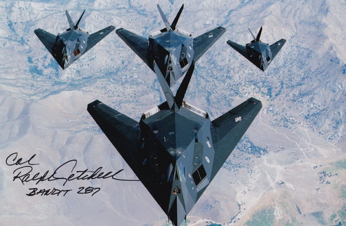 Stealth Fighter Pilot Bandit 287 Desert Storm F-117A SIGNED 4x6 PHOTO ...