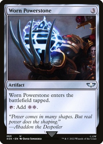MTG Magic the Gathering Worn Powerstone (263/658) Warhammer 40,000 LP ...