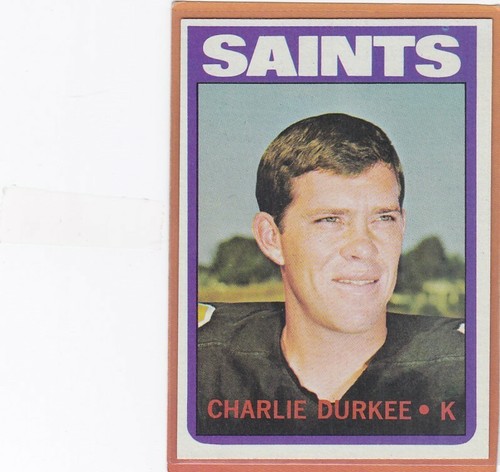 1972 TOPPS FOOTBALL CHARLIE DURKEE #34 SAINTS NM *95617 | eBay