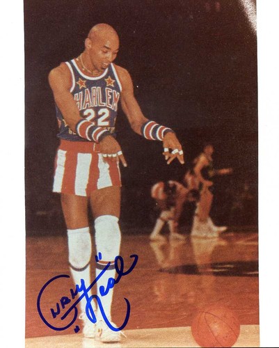 Curly Neal (d.) signed 8x10 photo HARLEM GLOBETROTTERS- INPERSON w/COA ...