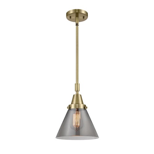 Innovations FR Cone 1 Light LED Mini Pendant, 1S, AB/Deco - 447-1S-AB ...