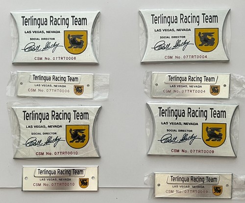 2007 Shelby Terlingua Racing Team CSM ID Bade Set - New Never Issued ...