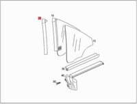 Genuine Sealing Rail Mercedes Vito Mixto W639 Box Bus 6397200424 | eBay