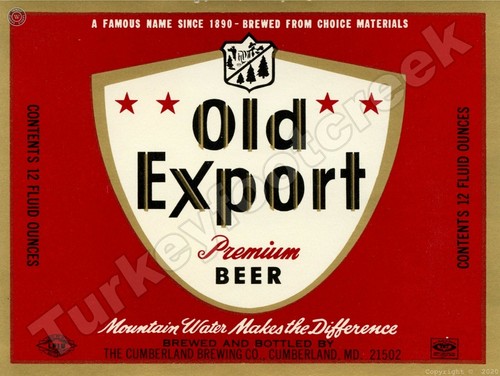 Old Export Beer Label 9" x 12" Metal Sign | eBay