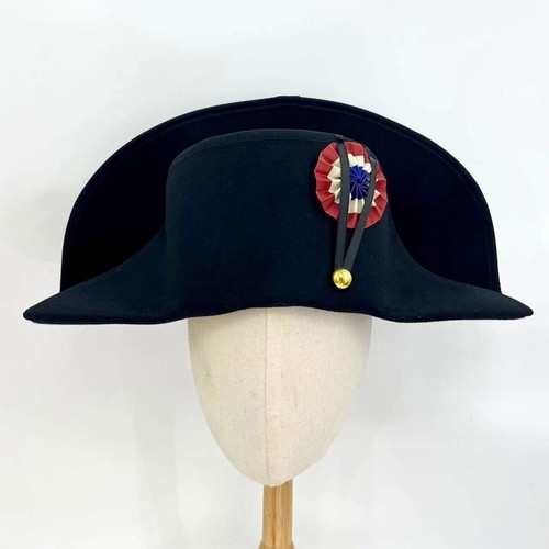Presell Napoleon French Admiral Captains Bicorne Hat Cosplay Woolen Cap ...