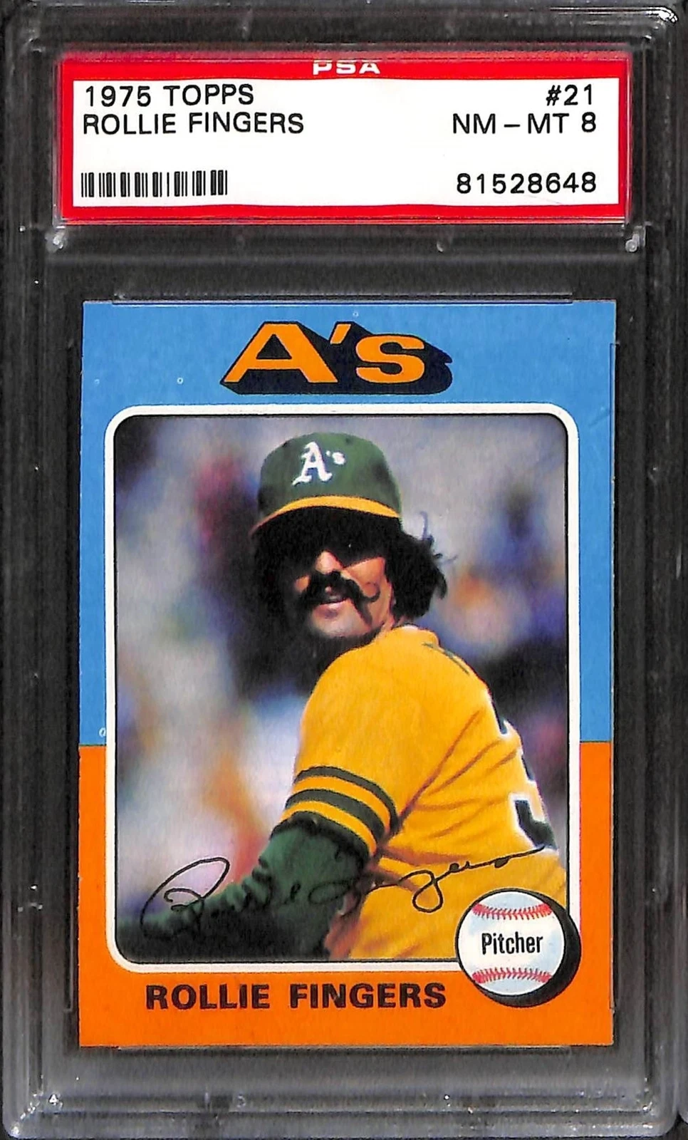Rollie Fingers 1975 Topps #21 Base PSA 8 Price Guide - Sports Card Investor