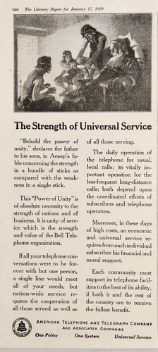 1920 Print Ad AT&T American Telephone & Telegraph Nation Wide Service ...