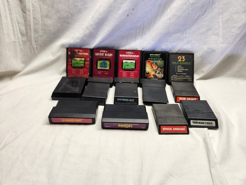 Lot Of 14 Atari 2600, Intellivision, Texas Instruments Video Games | eBay