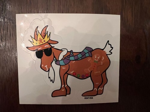 GOAT USA Gingerbread Goat Sticker. Single Sticker. Excellent Condition ...