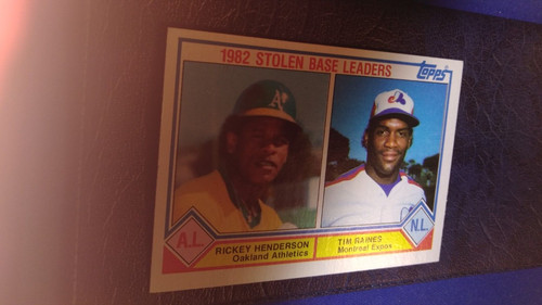 1983 Topps SB Leaders Rickey Henderson/Tim Raines #704 | eBay