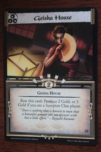 L5R Legend of the Five Rings CCG - "Geisha House" #49 | eBay