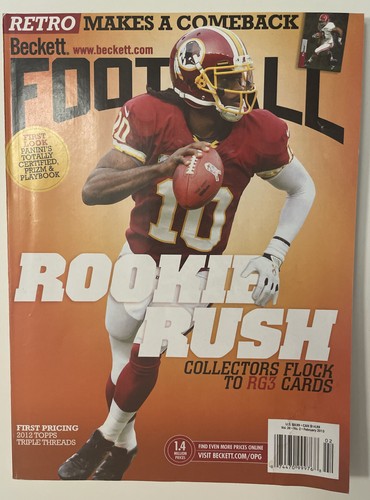 Beckett Football Magazine #265 February 2013 Robert Griffin III RG3 ...