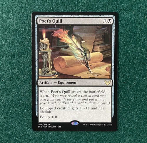 MTG Poet's Quill Strixhaven: School of Mages 082/275 Regular Rare ...