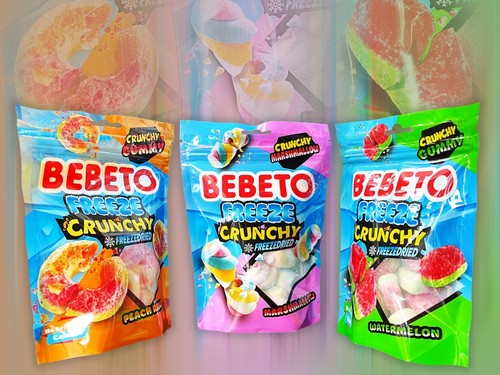 NEW Bebeto Freeze Dried Sweets 35g Crunchy Crispy Gummy Candy Mix Snack ...