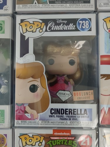 Funko Pop! Disney #738 Cinderella Diamond Box Lunch Exclusive W ...